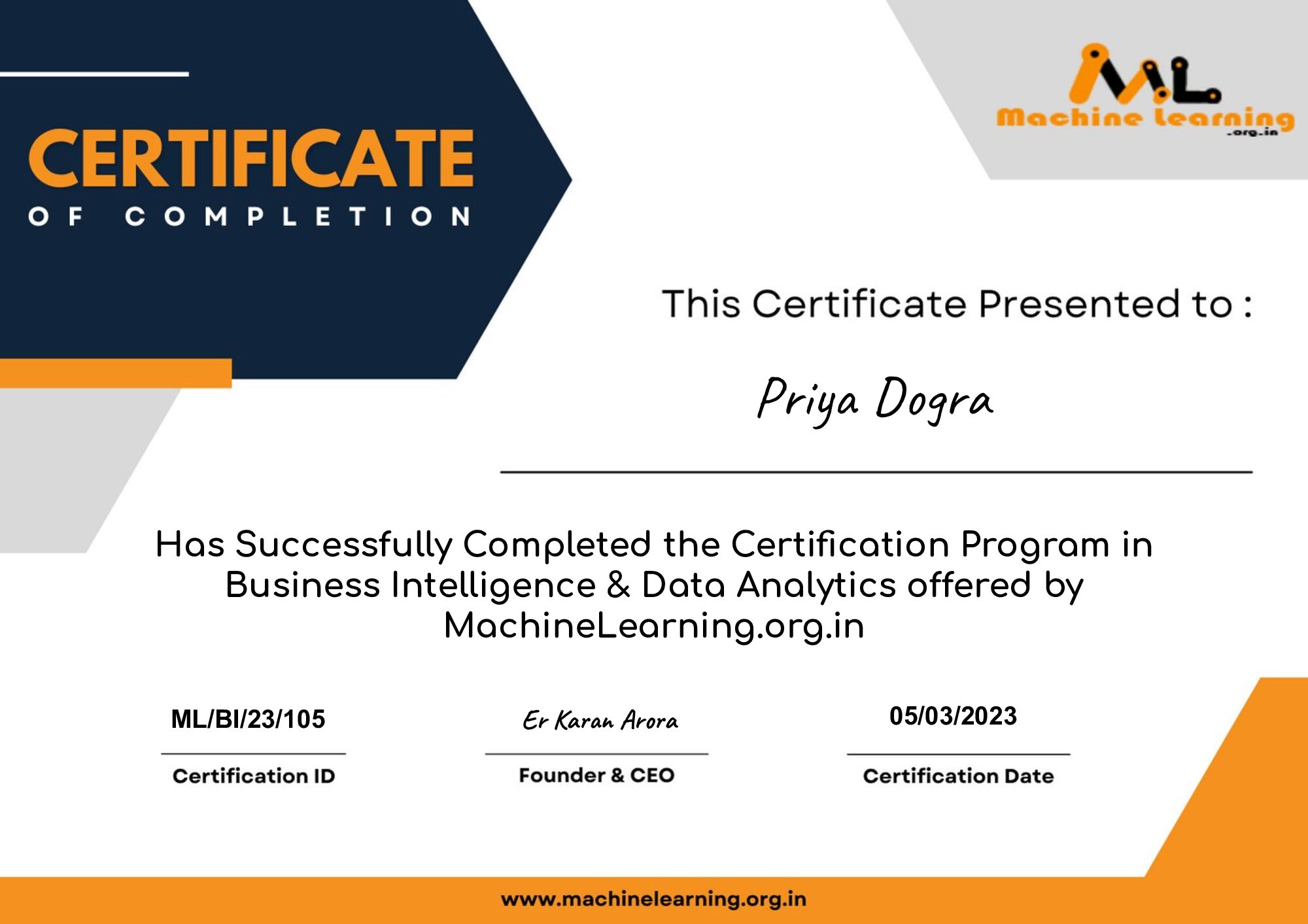 Business Intelligence And Data Analytics Certification Business Intelligence And Data Analytics Certification